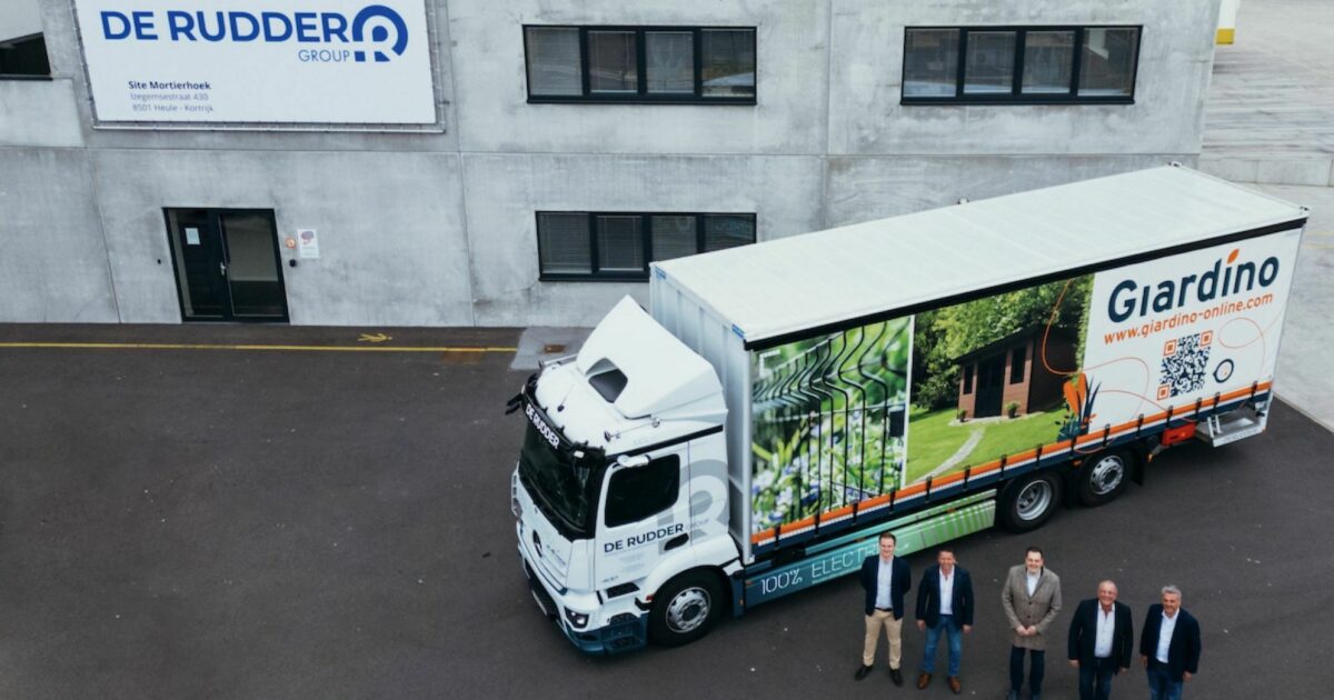 DVO | Group De Rudder neemt eerste elektrische vrachtwagen in gebruik