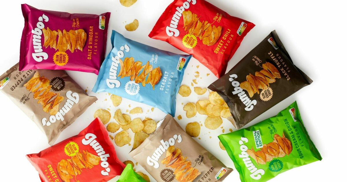 DVO | Jumbo lanceert robuuste Jumbo’s Chips met zes krachtige smaken