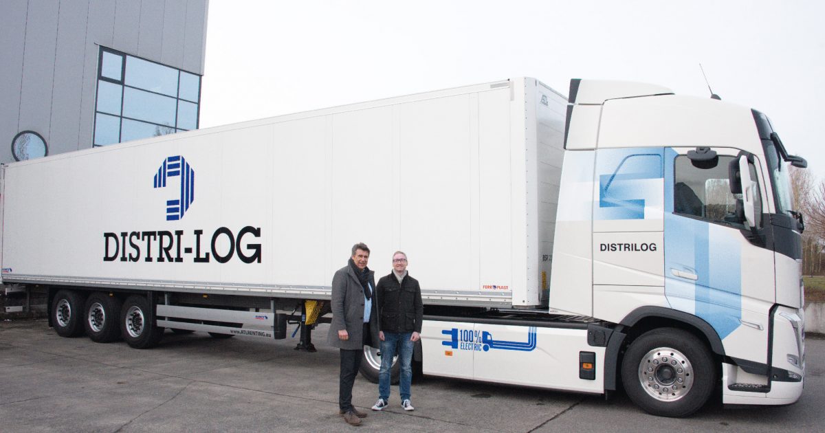 DVO | DISTRILOG zet eerste twee elektrische trucks in bij Mouterij…
