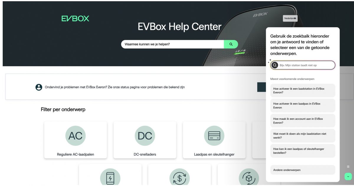 DVO | EVBox lanceert AI-gestuurde virtuele assistent voor…