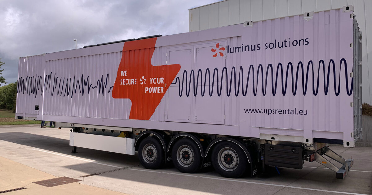 DVO | Luminus Solutions introduceert grootste mobiele UPS-installatie…
