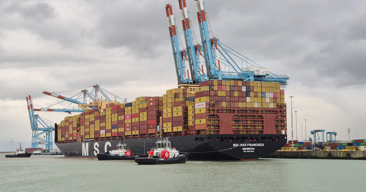 DVO | "MSC San Francisco" vestigt nieuw diepgangrecord in haven…