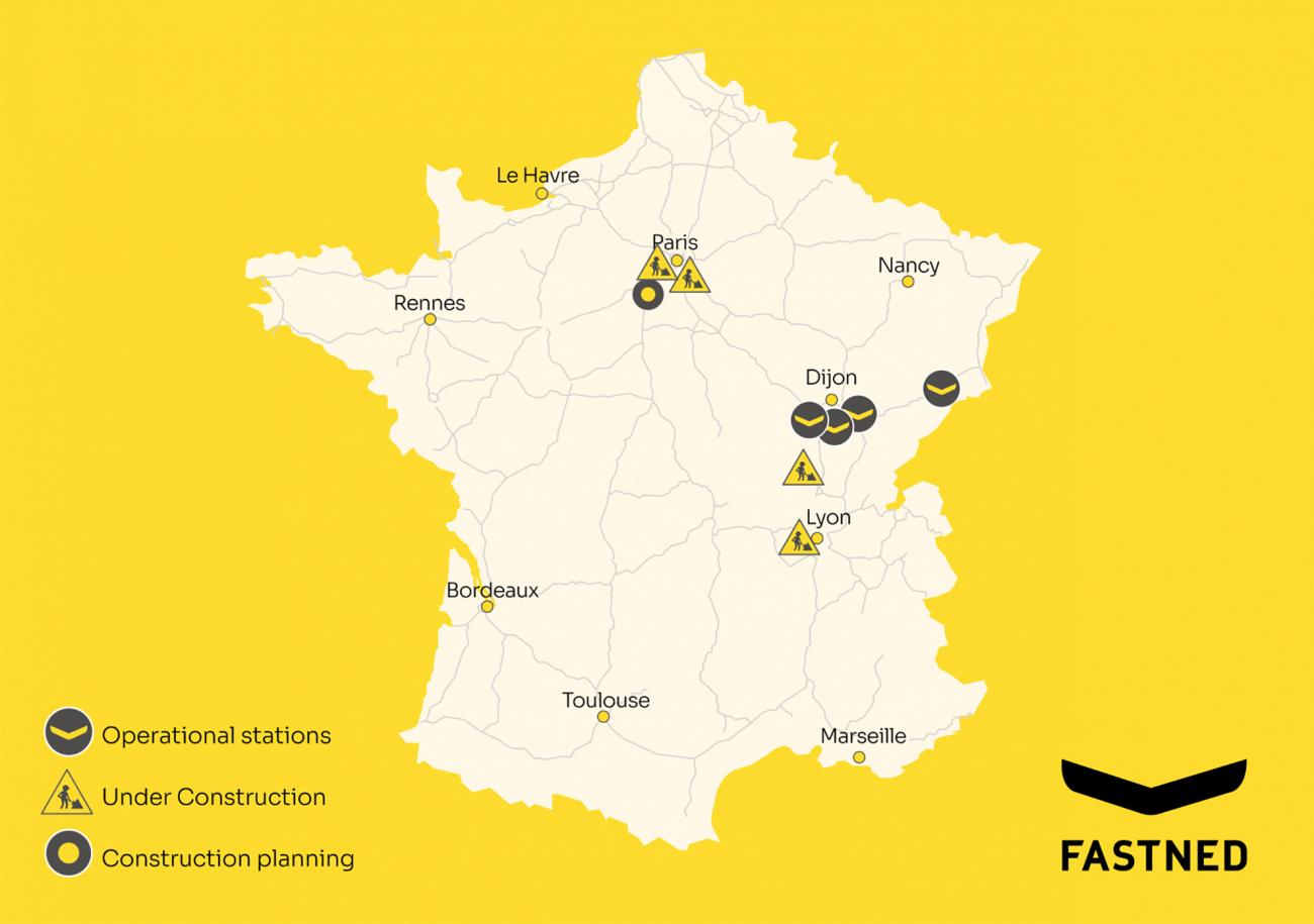 DVO | Fastned opent eerste snellaadstations in Frankrijk