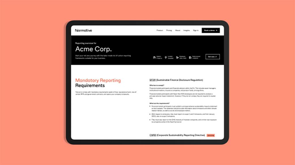 DVO | Normative lanceert gratis Carbon Legislation Tracker
