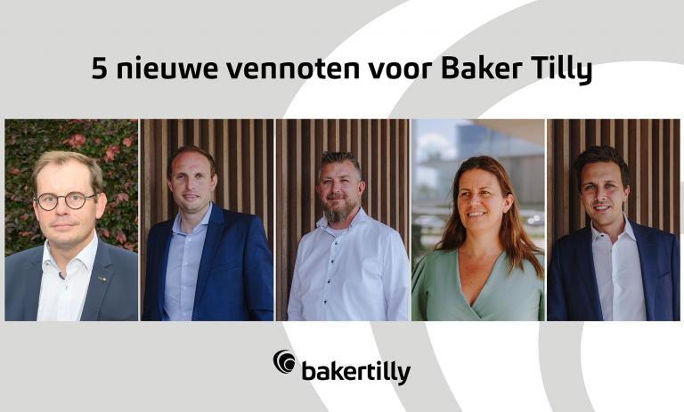 DVO | Vijf nieuwe vennoten voor Baker Tilly