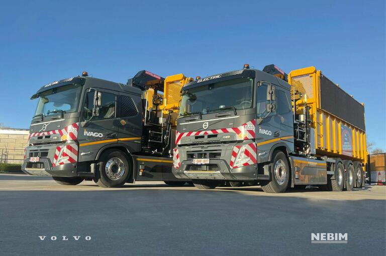 DVO | Nebim levert eerste elektrische Volvo FMX-trucks aan IVAGO